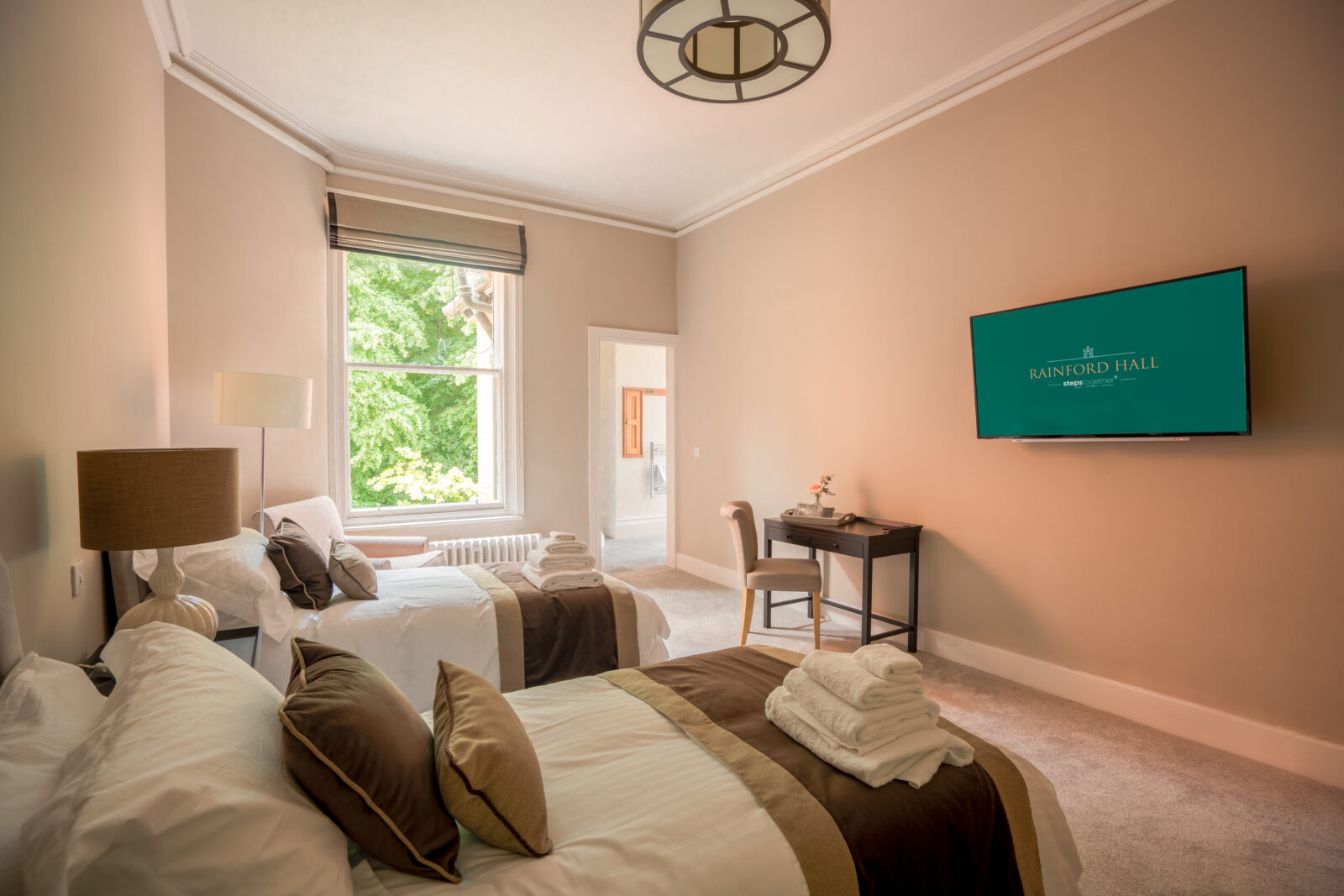 Classic Twin (Shared) Room - Rainford Hall - Steps Together Rehab